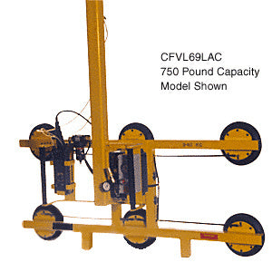 CRL Wood's Powr-Grip® AC Powered C-Frame Vertical Lifter 4-Cup Vacuum