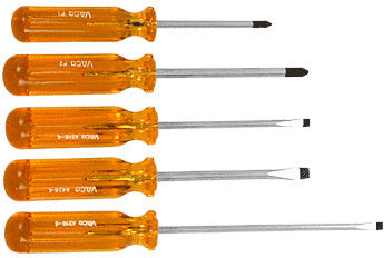 CRL Standard Set of Five Assorted Screwdrivers