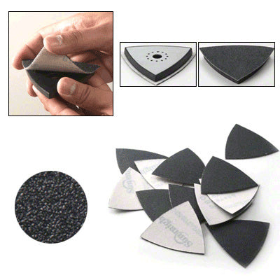 CRL Fein® 80X Grit Triangle Sanding Sheets for MFT1 - 50 Per Box