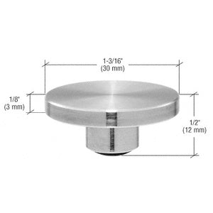 CRL UV Stainless Steel Furniture Foot with Glide