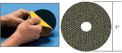 CRL 3M® 5" 120 Grit QRS Mount Flexible Diamond Disc